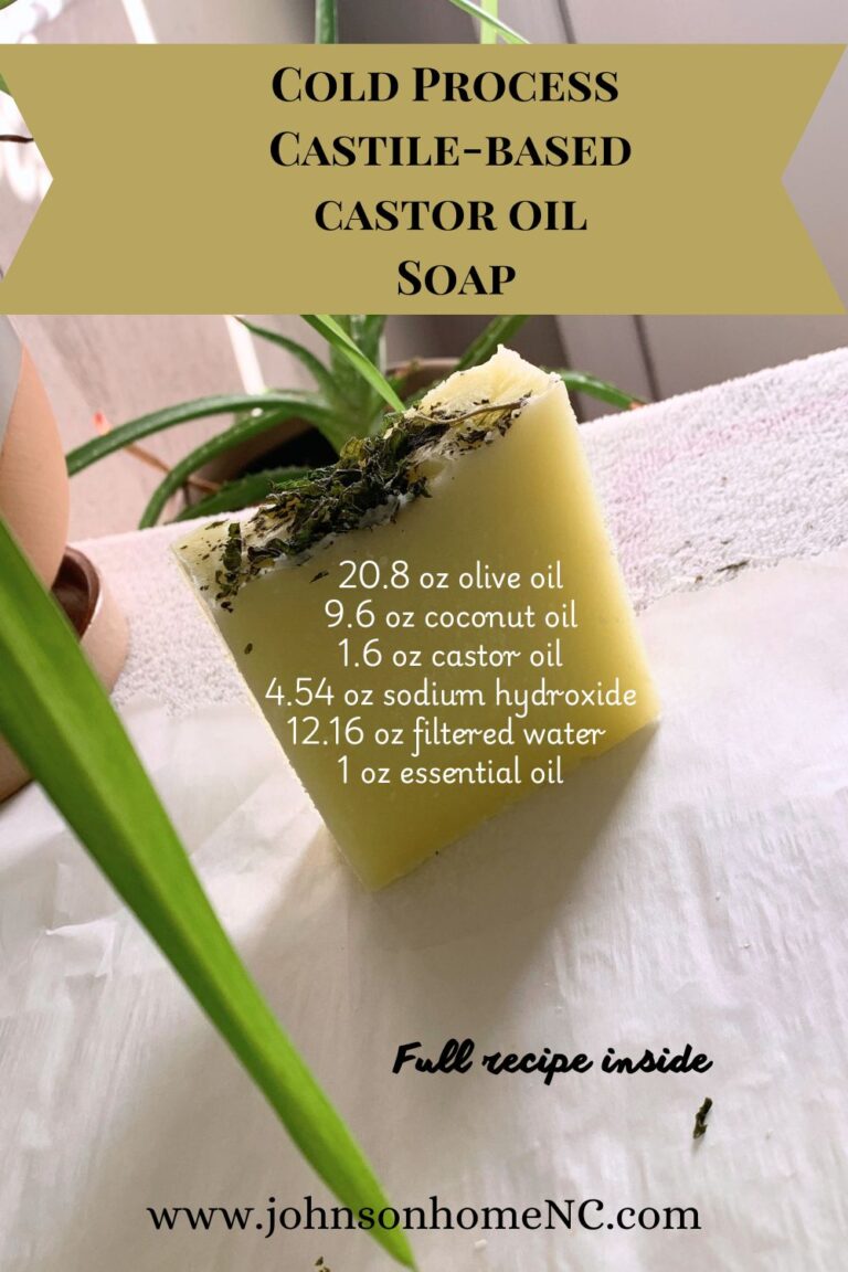 Castile-based Castor Oil Soap DIY Recipe - Johnson Home NC